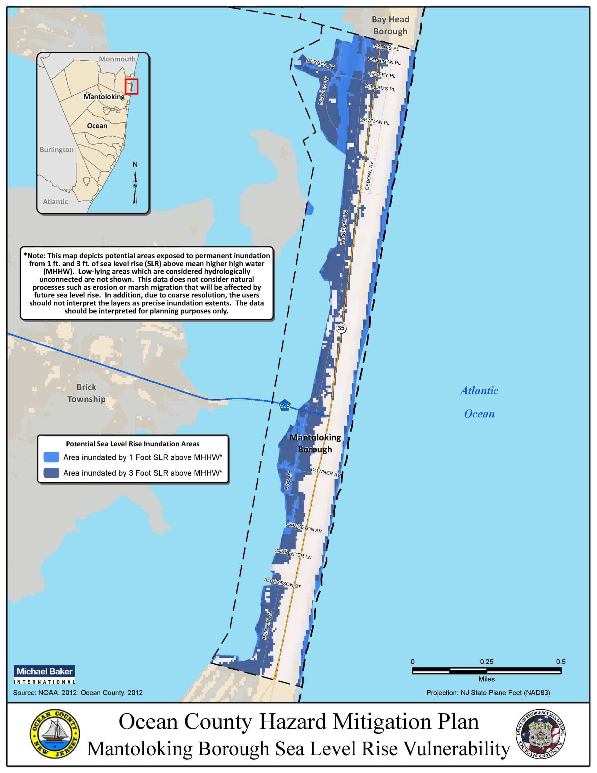 Sea Level Rise Data Incorporated into NJ Hazard Mitigation Maps ...