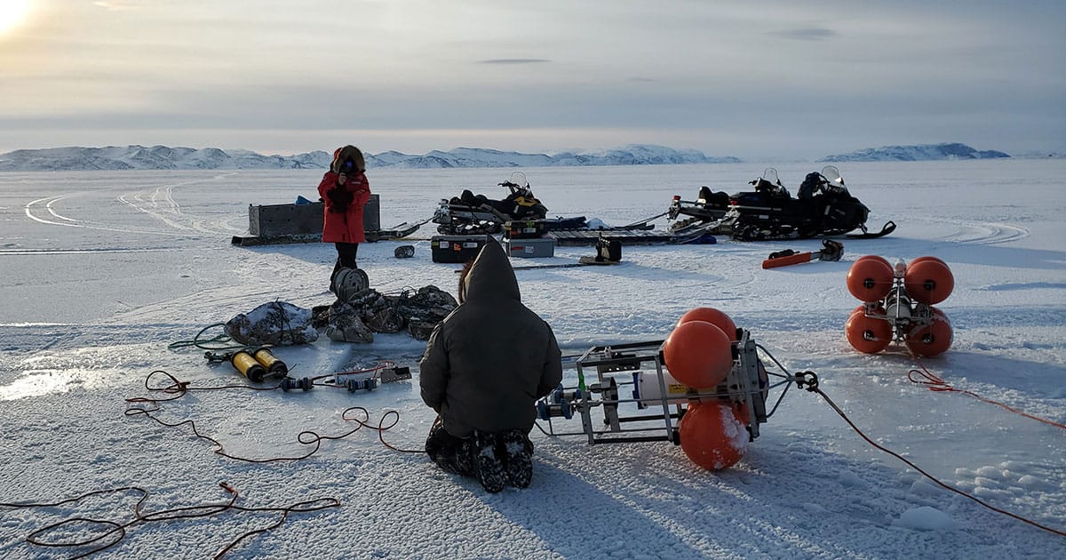 AZFP6-ice Deployed Near Nain, Labrador to Examine Ice Characteristics ...